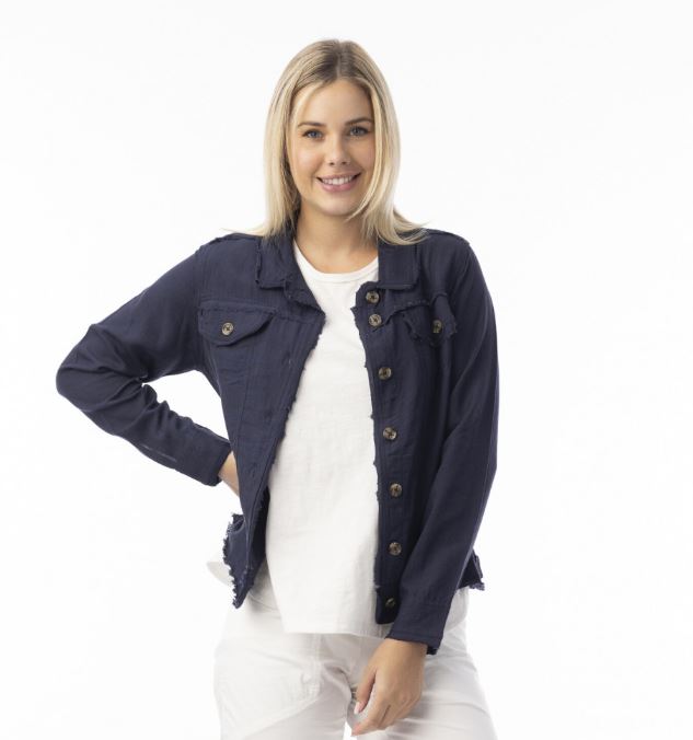 Orientique Essentials Linen Jacket – The Happy Shoe Shop